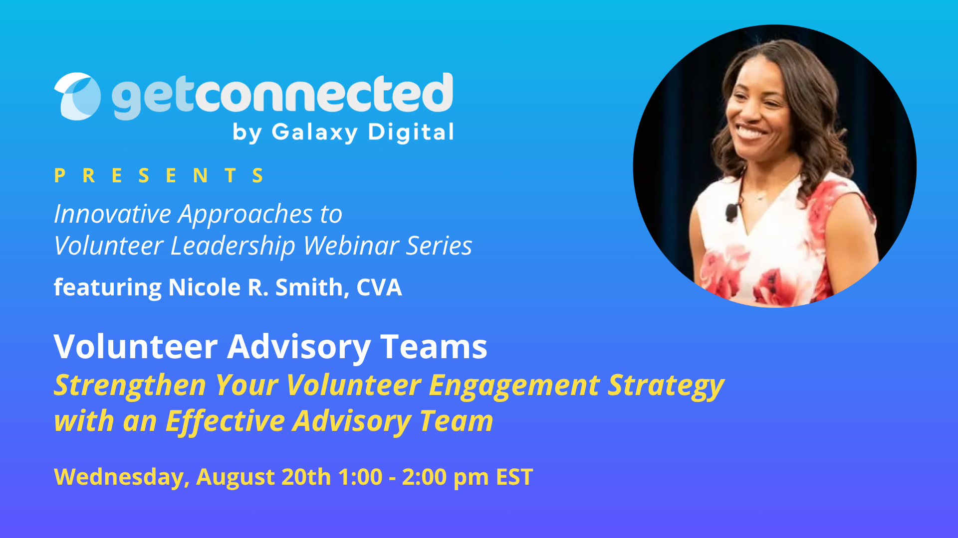 Volunteer Advisory Teams with Nicole R. Smith, CVA